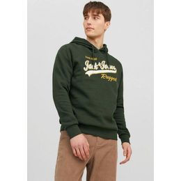 Jack & Jones Jack & Jones Kapuzensweatshirt JJELOGO SWEAT HOOD 2 COL 23/24 NOOS, grün