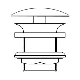 Ideal Standard Schaftventil nicht verschliessbar Haube Messing verchromt Chrom J3291AA