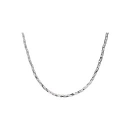 Smart Jewel Collier Heringbonekette, geflochten, Silber 925, silberfarben