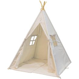 Sunny Tipi-Zelt Alba, für Kinder, BxLxH: 120x120x159 cm, weiß