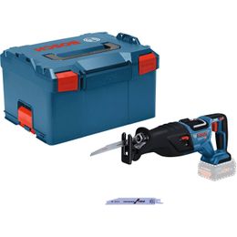 Bosch Professional Akku-Säbelsäge BITURBO. GSA 18V-28, solo L, mit Brushless-Technologie, Ohne Akku, ohne Ladegerät, blau