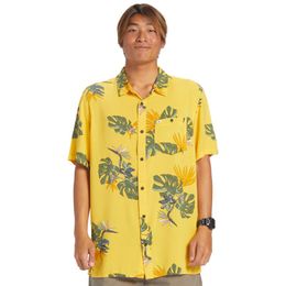 Quiksilver Kurzarmhemd &raquo;The Floral&laquo; Yolk Floral Ss M - US-Gr&ouml;&szlig;en US-Gr&ouml;&szlig;en M Material: Ecovero-Viskose-Stoff