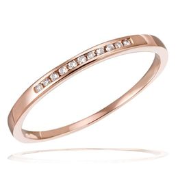 Goldmaid Diamantring roségoldfarben 17 Exklusives Design