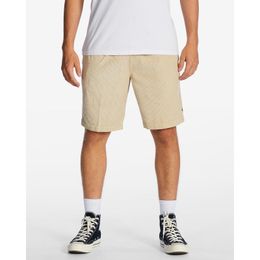 Billabong Shorts »Larry« braun M M Stoff: Baumwoll-Cord-Mischgewebe