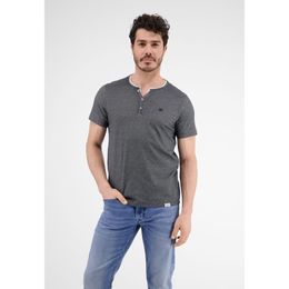 Lerros T-Shirt »Serafino mit Finelinerstreifen, washed« CLASSIC NAVY L L Finelinerstreifen
