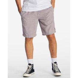 Billabong Shorts »Larry« Grey Violet XL XL Stoff: Baumwoll-Cord-Mischgewebe