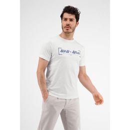 Lerros T-Shirt &raquo;T-Shirt *Ahead & Above*&laquo; WHITE S S Gerippter Rundhalsausschnitt