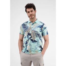 Lerros Poloshirt &raquo;Poloshirt *Hawaii*&laquo; TINTED AQUA 3XL 3XL Alloverprint *Hawaii*