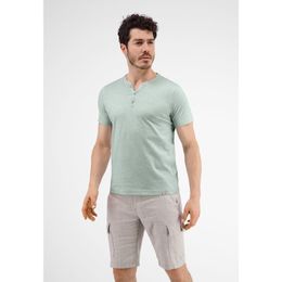 Lerros T-Shirt »Serafino mit Finelinerstreifen, washed« TINTED AQUA XXL XXL Finelinerstreifen