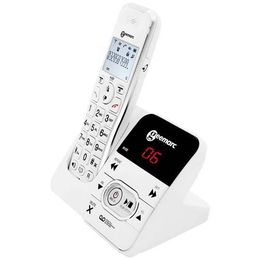 geemarc AMPLIDECT 295 Schnurloses Seniorentelefon Anrufbeantworter Beleuchtetes Display Weiß