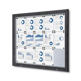 Showdown® Displays Showdown® Displays Schaukasten Premium grau 15x DIN A4