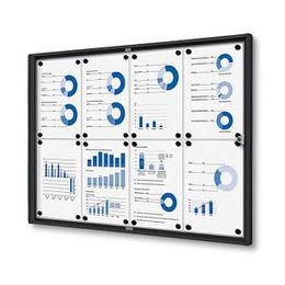 Showdown® Displays Showdown® Displays Schaukasten Economy schwarz 8x DIN A4