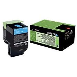 Lexmark 80C2SCE Original Tonerkartusche Cyan