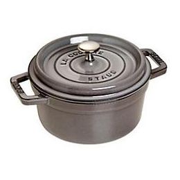 Staub La Cocotte 20cm rund, Graphit-grau, Gusseisen