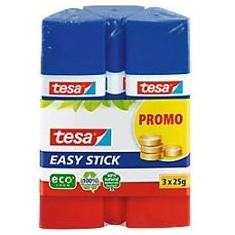 Tesa Klebestift Easy Stick 25 g Weiß 57047-00000-00 3 Stück à 25 g