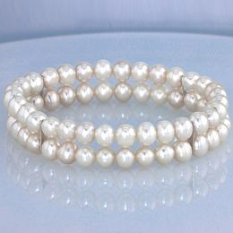 Perlenarmband Goldmaid Armbänder Gr. Silber 925 (Sterlingsilber), silberfarben Damen Perlenarmbänder