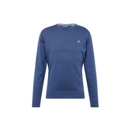 Gant Pullover 'Classic' Herren Größe 5XL blaumeliert / hellgrau / kirschrot / naturweiß