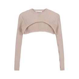 Bershka Pullover Damen Gr&ouml;&szlig;e L dunkelbeige