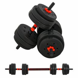 HOMCOM 2 in 1 Hanteln Set 25 kg verstellbare Kurzhantel & Langhantel