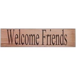 MyFlair Holzschild "Welcome friends"