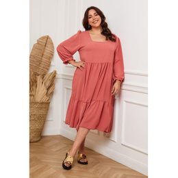 Plus Size Company Kleid "Arnis" in Rosa - 42