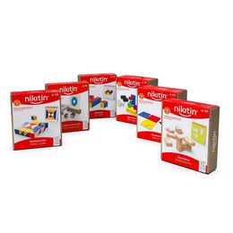 Nikitin Lernspielzeug Lernspiele-Set Basispaket N1-N5, Spiel- und Knobelspaß für Klein und Groß