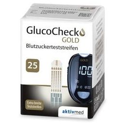 Glucocheck Gold Blutzuckerteststreifen 25 St