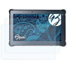 Bruni Schutzfolie Glasklare Displayschutzfolie für R11L Tablet, (2 Folien), praktisch unsichtbar, weiß