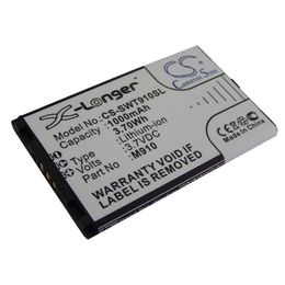 vhbw passend für Switel M910 Mobilfunk (1000 mAh, 3,7 V, Li-Ion) Smartphone-Akku Li-Ion 1000 mAh, schwarz
