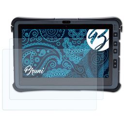 Bruni Schutzfolie Glasklare Displayschutzfolie für U11I Tablet, (2 Folien), praktisch unsichtbar, weiß
