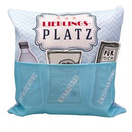 HERGO Creation Dekokissen Outdoor Kissen Sofahelden Lieblingsplatz mit Tasch