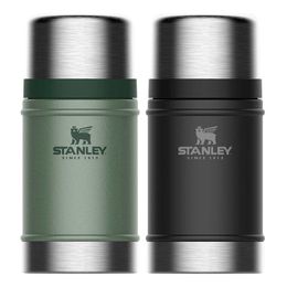 Stanley Classic Isolierbehälter Essen Thermo Food Behälter Container Vakuum 0,7L Farbe: schwarz