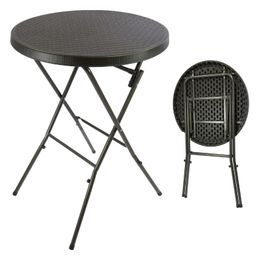 Vcm Partytisch Stehtisch schwarz klappbar Bistrotisch Bartisch 110 cm rund Ø 80 cm