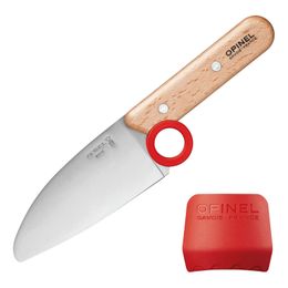 Opinel Kinder Messer Set Le Petit Chef 2tlg - Kochmesser Küche Fingerschutz Holz