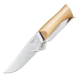 Opinel Käse Messer Set No 10 +Gabel Outdoor Besteck Camping Küche Edelstahl Holz