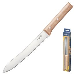 Opinel Parallele Brotmesser - Wellenschliff Sägemesser Holzgriff Stahl 21 cm