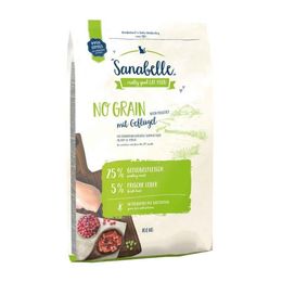 Sanabelle No Grain Geflügel 10kg für ernährungssensible Katzen getreidefrei