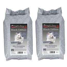 2x 12 Liter Classic Cat High Black Edition Katzenstreu