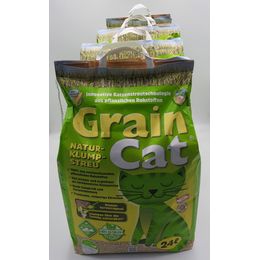 Grain Cat Öko-Katzenstreu CornCat GrainCat 4 x 24 Liter Katzenststreu klumpend