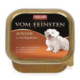 animonda vom Feinsten Junior mit Geflügelleber 22 x 150g Schale Hundefutter