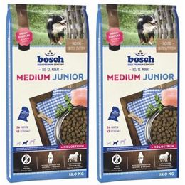 Bosch Junior Medium 2 x 15 kg für die Aufzucht mittelgroßer Hunde