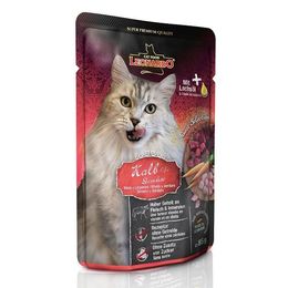 Leonardo Kalb + Gemüse Frischebeutel 16 x 85g Premium Katzenfutter