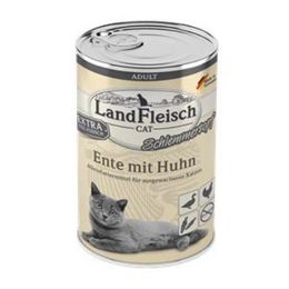 LANDFLEISCH Cat Adult Schlemmertopf mit Ente & Huhn 6 x 400g