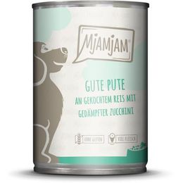 MjAMjAM Pute an gekochtem Reis mit gedämpfter Zucchini 6 x 800g Dose