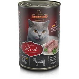 Leonardo reich an Rind 6 x 400g Dose Katzenfutter