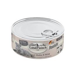 LANDFLEISCH Cat Kitten Pastete Rind, Huhn & Wild 6 x 100g