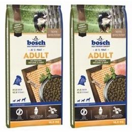 2 x 15 kg = 30 kg Bosch Adult Geflügel & Hirse für Hunde mit normaler Aktivität