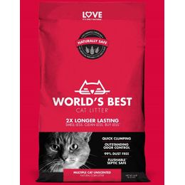 Worlds Best Cat litter ROT multiple cat 12,7 kg Katzenstreu