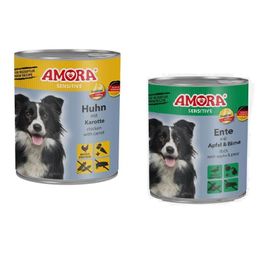 Amora Sensitive 24 x 800g Dosen Nassfutter Hundefutter