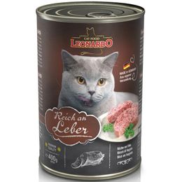 Leonardo Leber 6 x 400g Dose Feuchtnahrung für Katzen